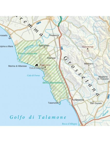 Mappa della provincia di Grosseto jpg scala 1:200.000